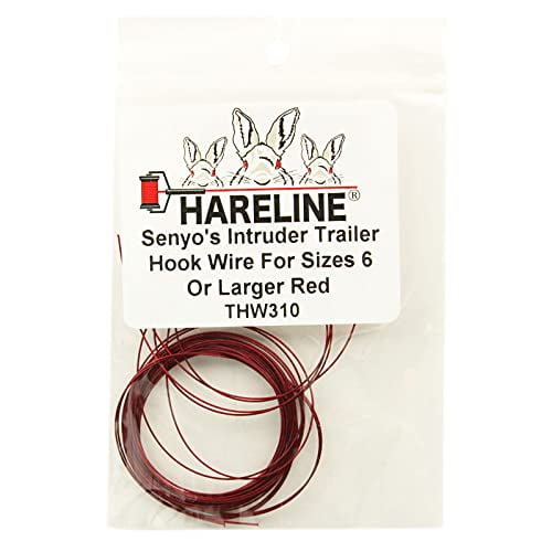Senyo's Standard Intruder Trailer Hook Wire Red - Fly Tying - Walmart.com