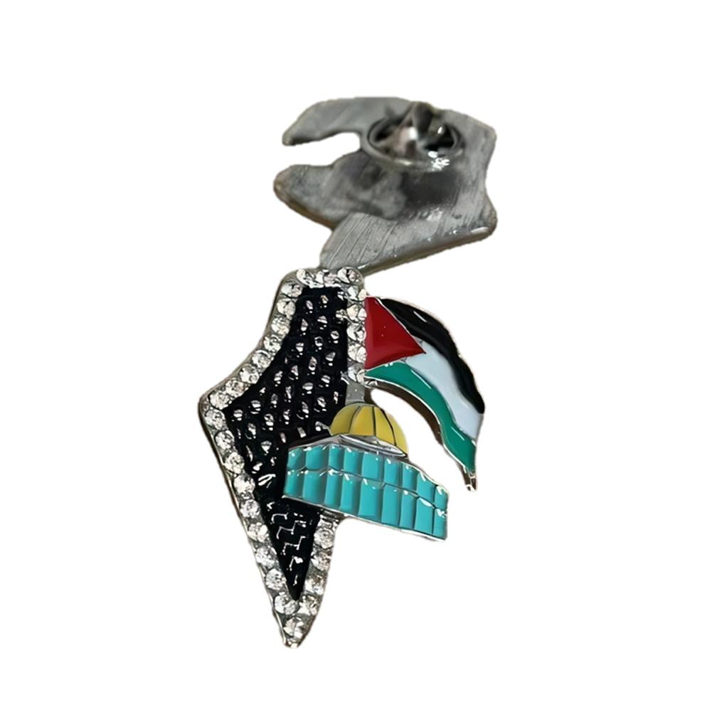 Senza Fretta Palestine Map Brooch For Men And Women Jewelry Gifts New ...