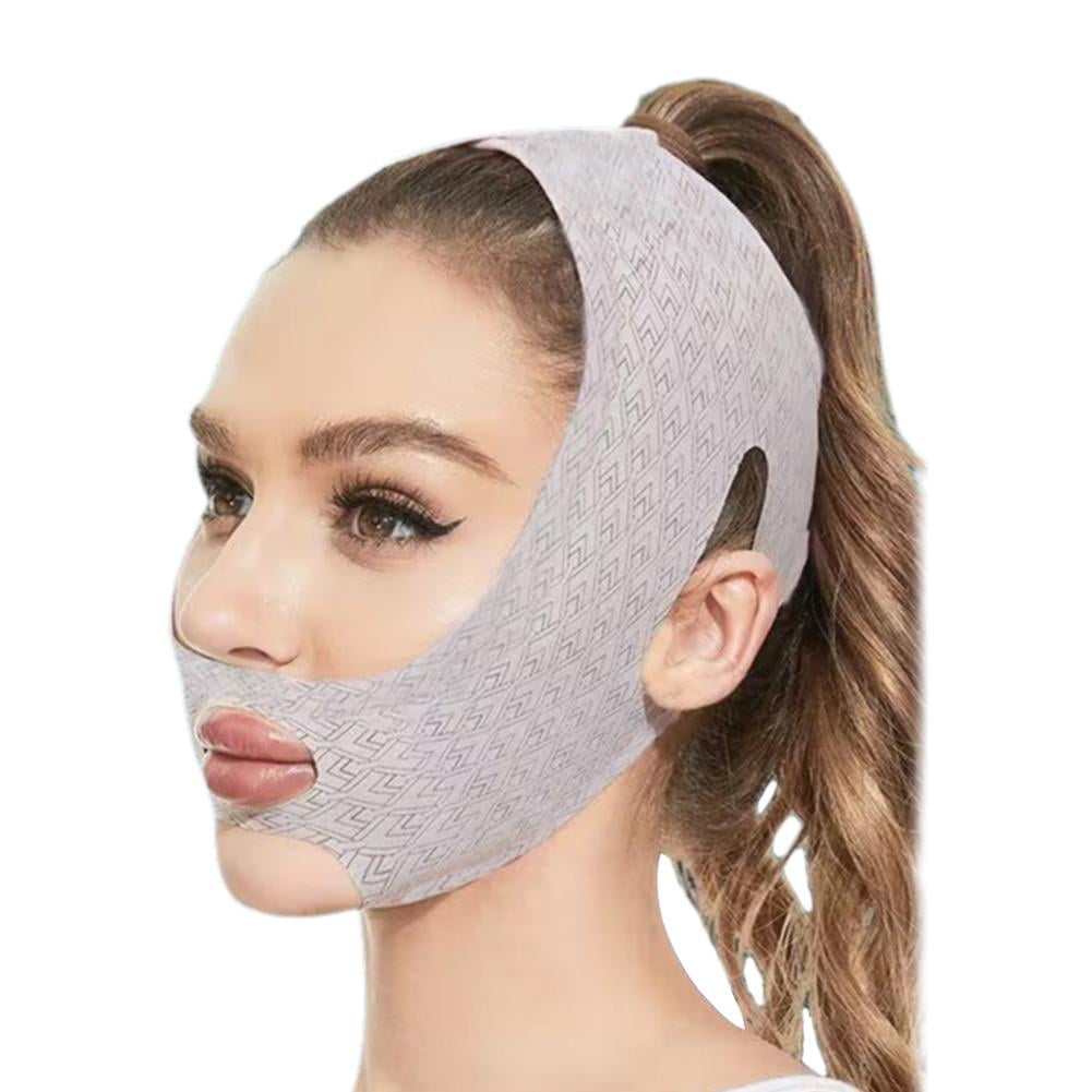 Senza Fretta V-Face Chin Cheek Sleep W/ Thin Mask Anti Wrinkle Half ...