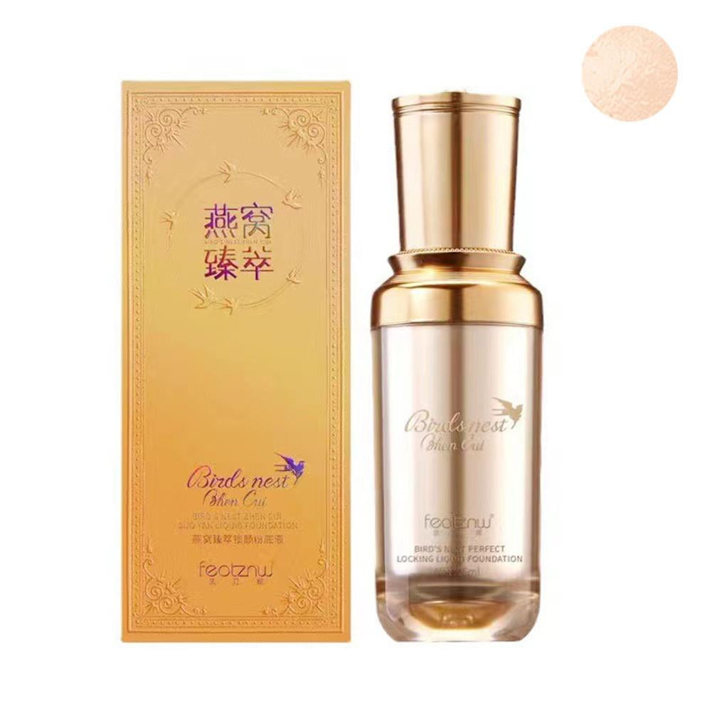 Senza Liquid Foundation Bird's Nest Lock Fac Foundation Waterproof ...