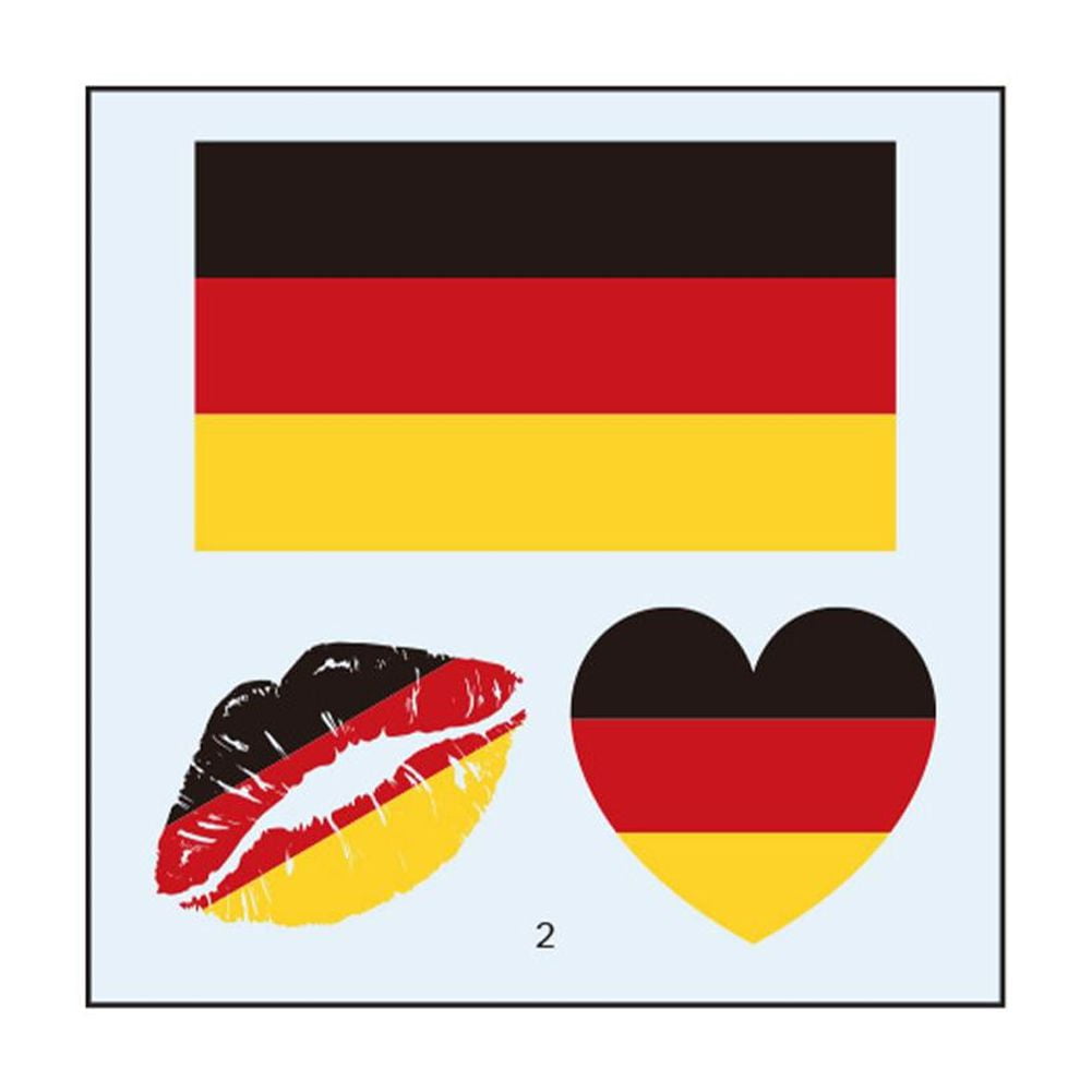 Senza Stickers Waterproof Flag Sticker Temporary Fake Sticker Face C7R1 ...