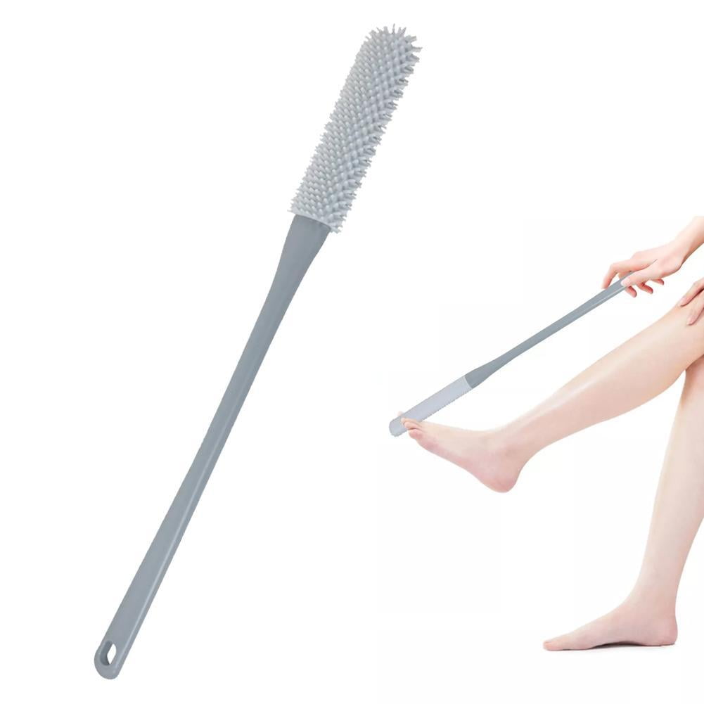Senza Toe Cleaning Brush 15.7" Foot Scrubber in Shower with Long Handle ...
