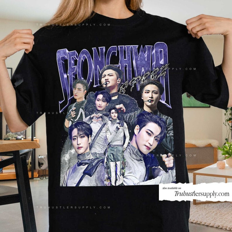 Seonghwa Ateez inspired Vintage Graphic Shirt, Ateez Concert retro Tee ...