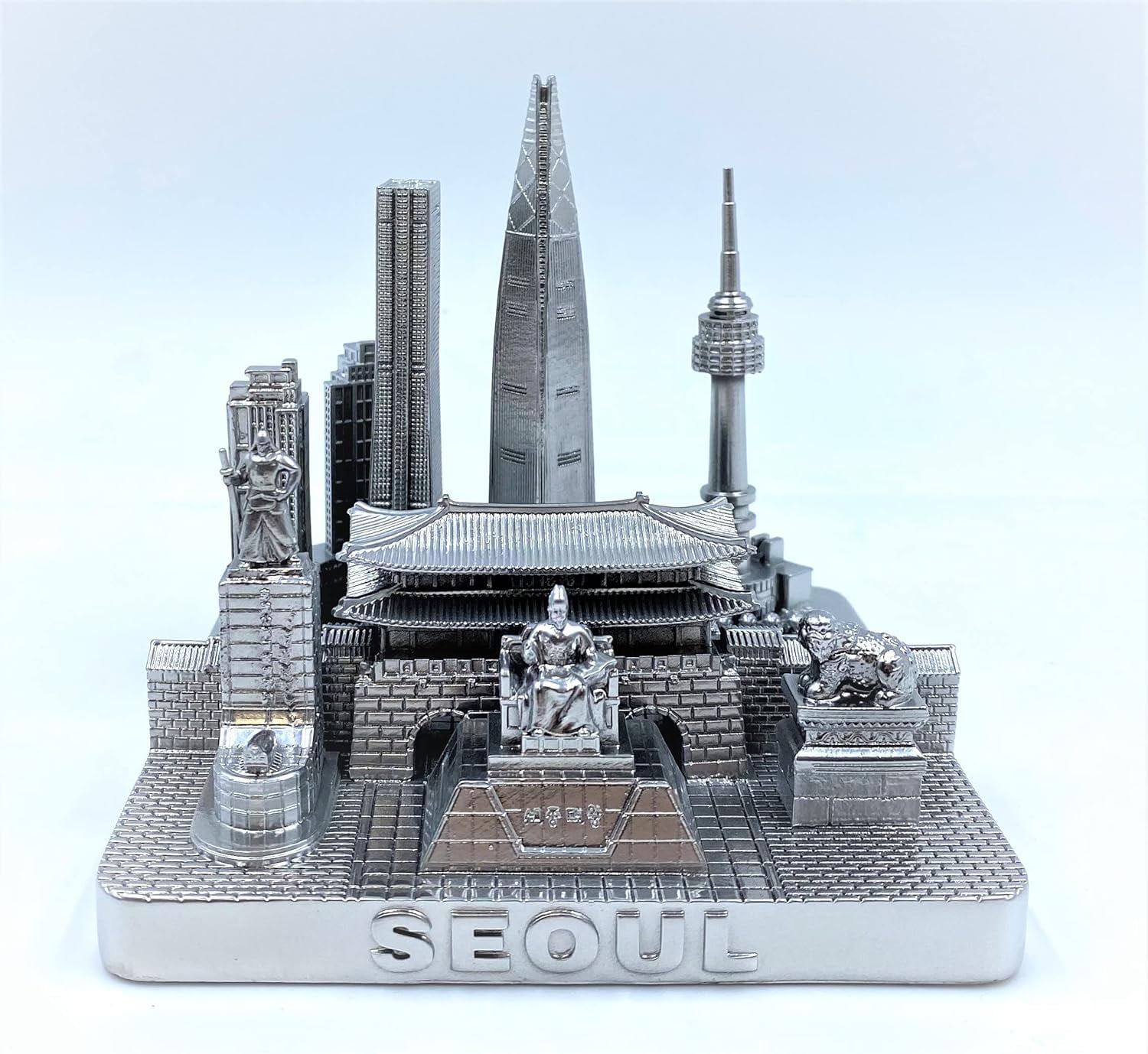 Seoul 3D City Famous Building Model Statue Souvenir Decoration for Home ...