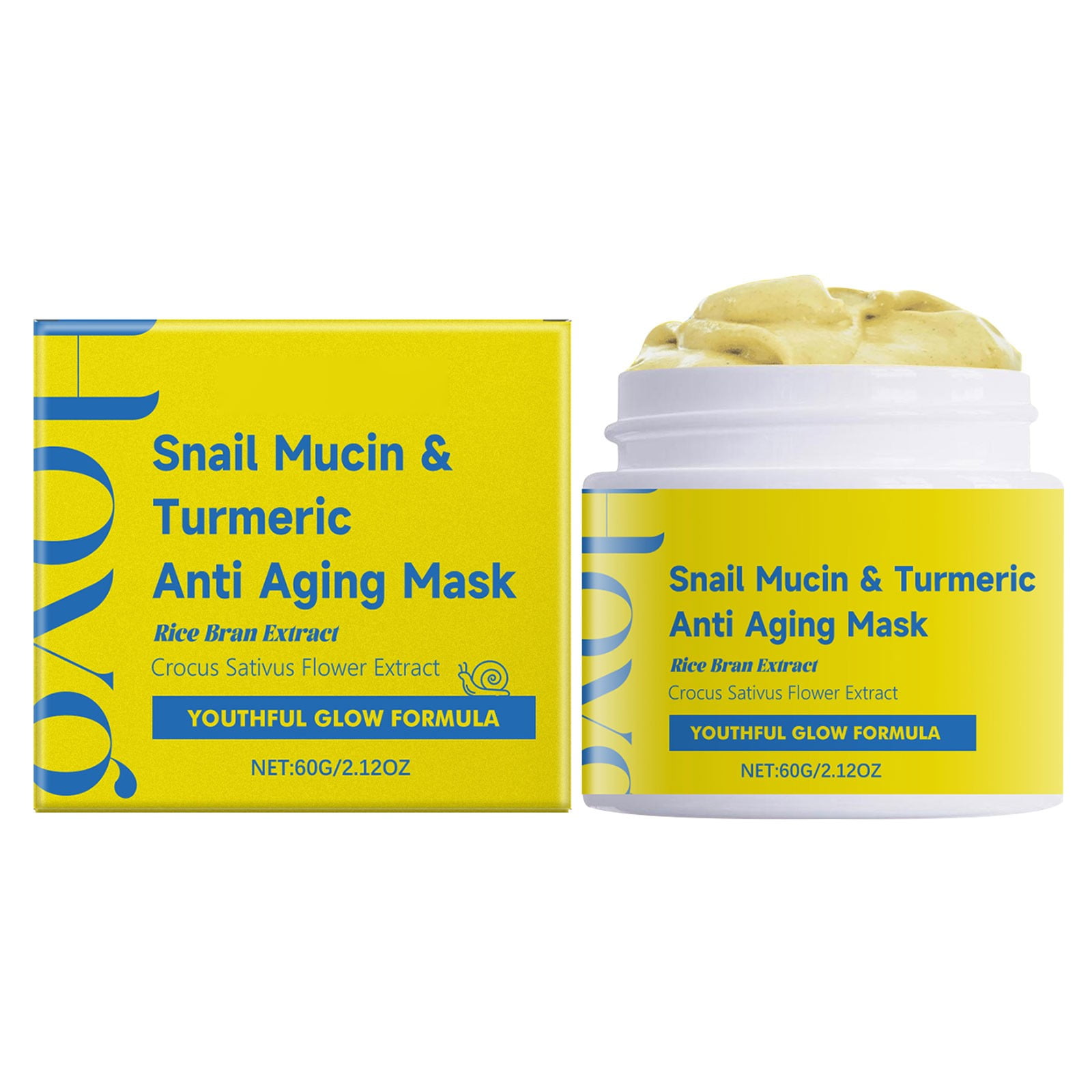 Seoul-Ceuticals-Snail Slime Turmeric Mask Mucin ;Apply Facial ；Clay ...