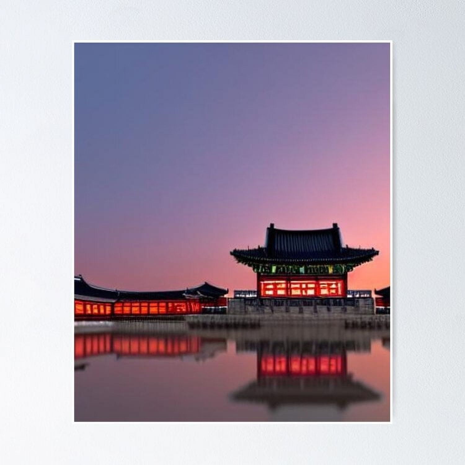 Seoul Pink Palace Poster, 8x12 UNFRAMED - Walmart.com