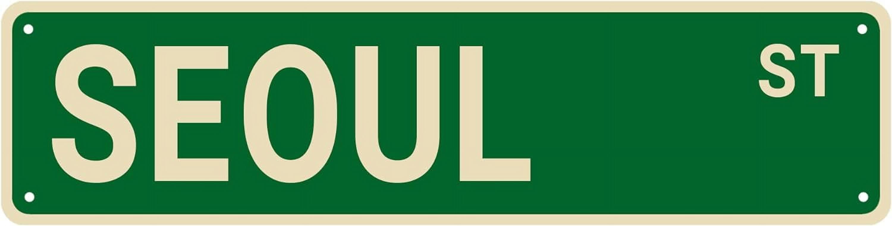 Seoul Street Signs, Seoul Decor Seoul Sign Seoul Gift, Wall Decor for ...