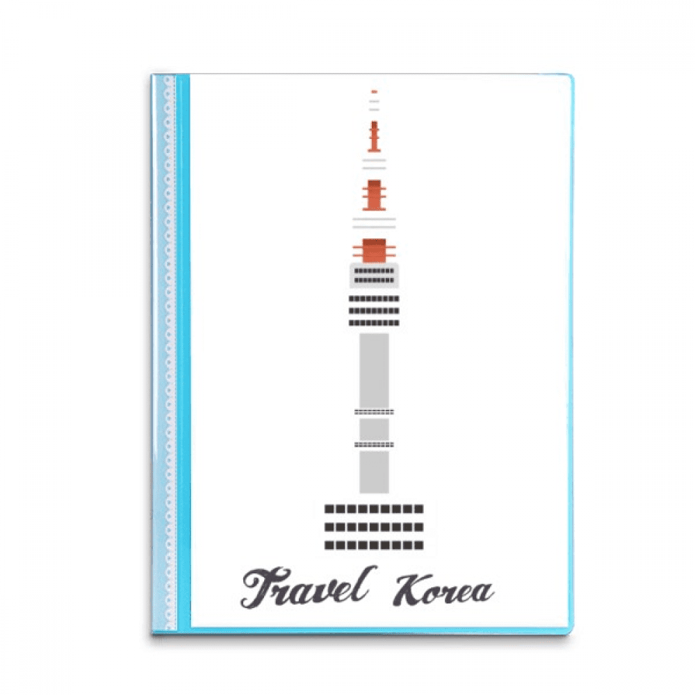 Seoul Tower in Korea Art Deco Fashion Book Sheet Protectors Portfolio ...