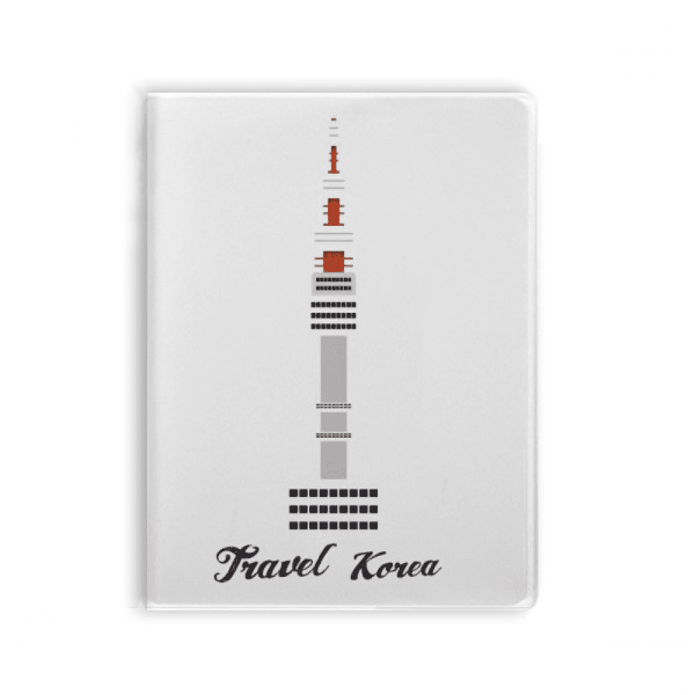 Seoul Tower in Korea Art Deco Fashion Notebook Gum Cover Diary Soft ...