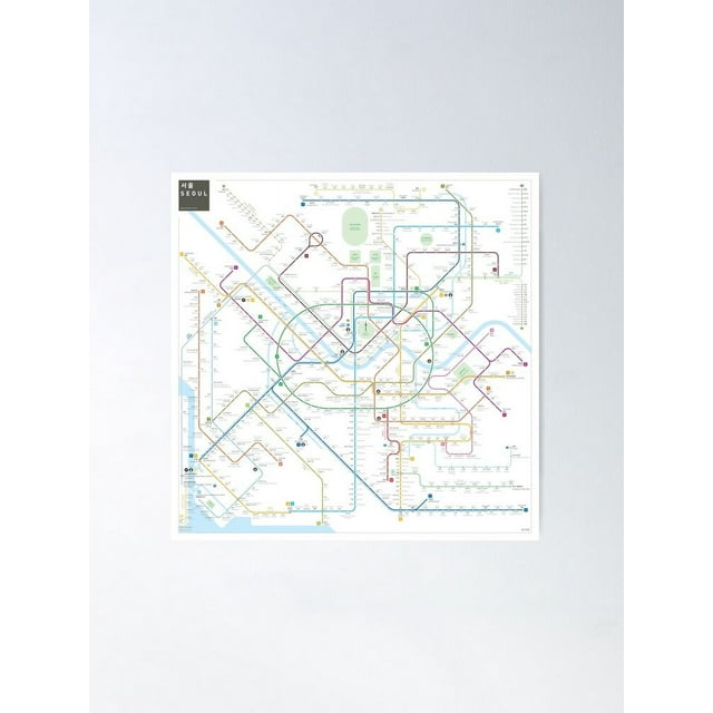 Seoul metro map Poster - Walmart.com