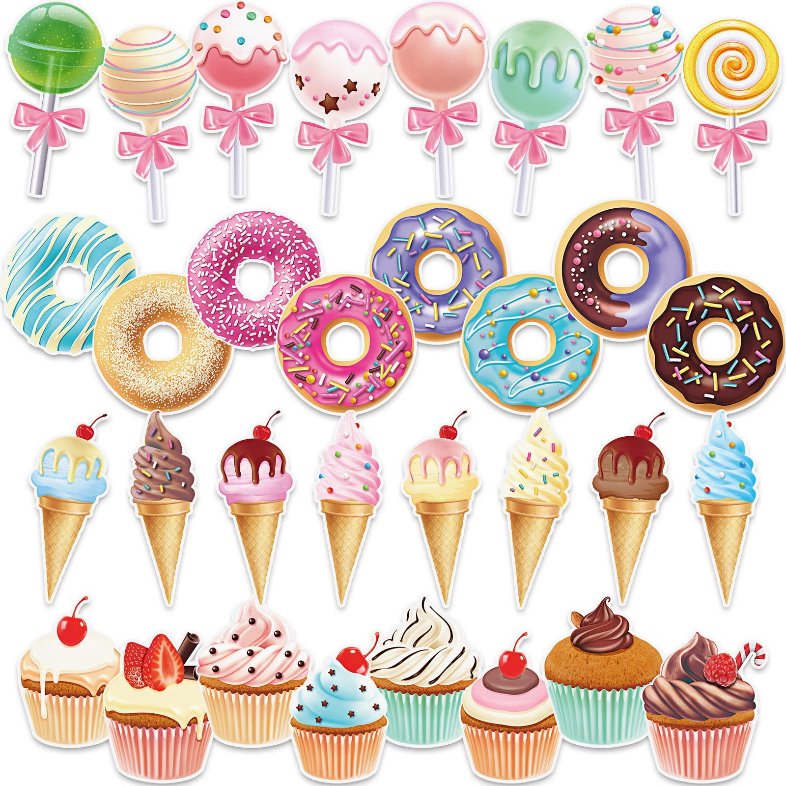 Sepamoon 32 Pcs Candy Party Decorations BSL1 Summer Ice Bar Supplies ...
