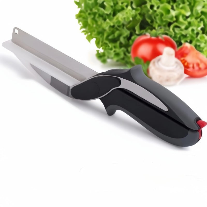 Separable Kitchen knife Cutting Board Scissors with Wavy Waffle Knife ...
