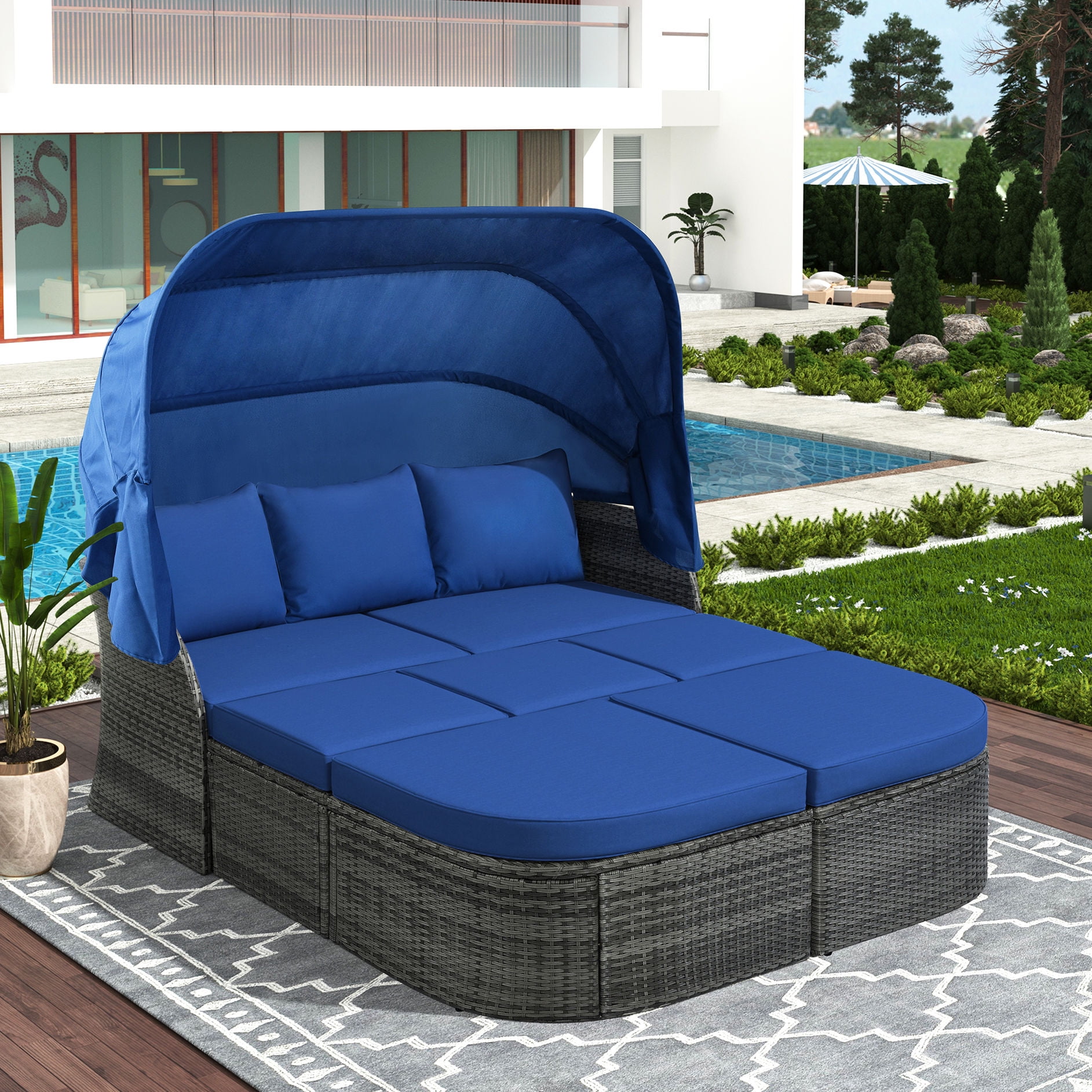 Separable Outdoor Furniture with Flip - down Canopy / Rest Comfortably ...