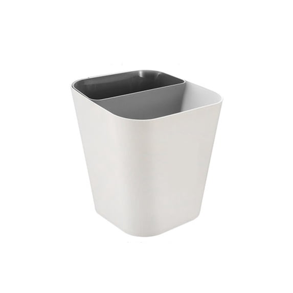 Separate Rubbish Bin Plastic Resin Tableside Trash Can Square Waste ...