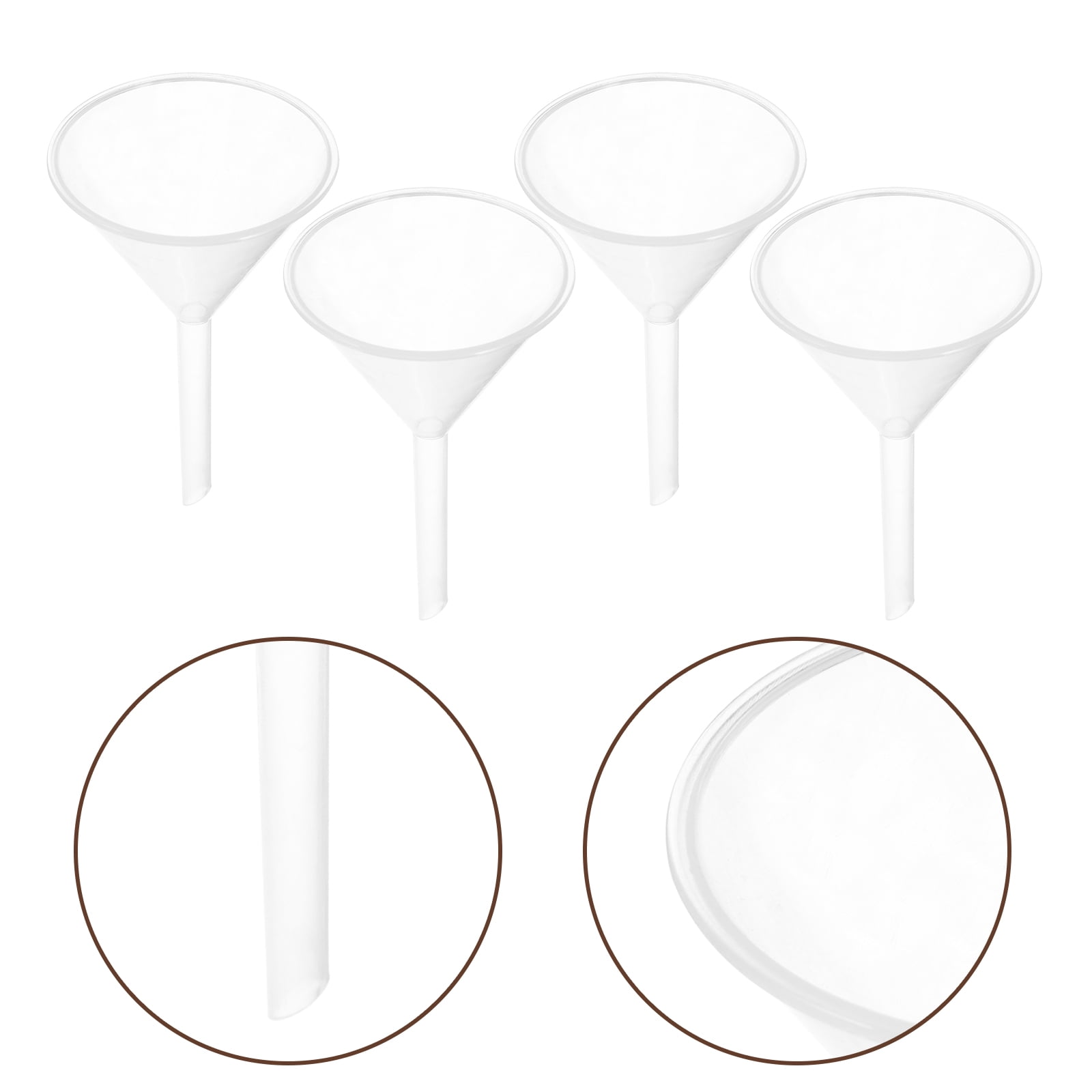 Supvox 5Pcs Small Plastic Funnels Separating Liquid Funnels for ...