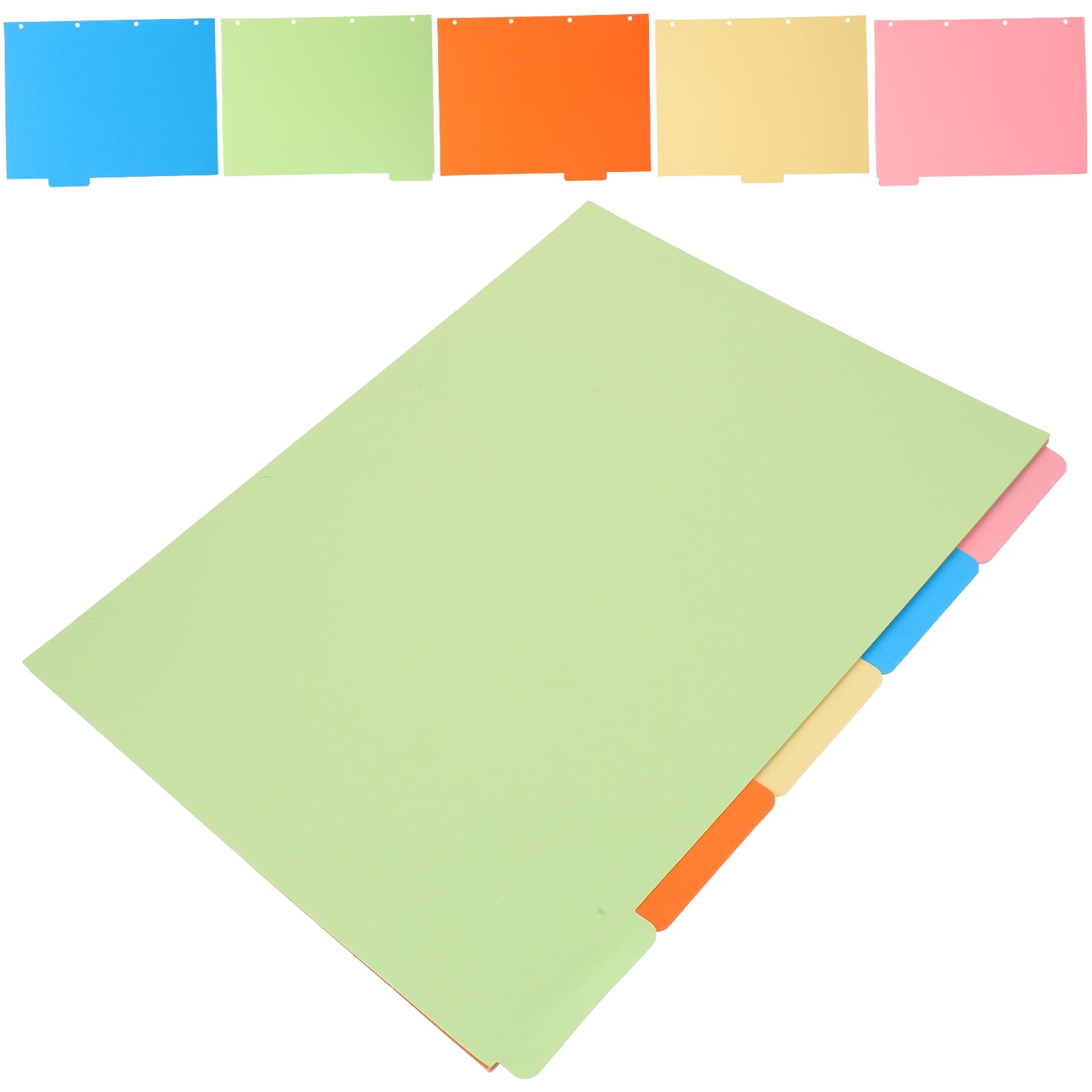 FONDOTIN Assorted Color Binder Dividers For Document Separation 2 Sets ...