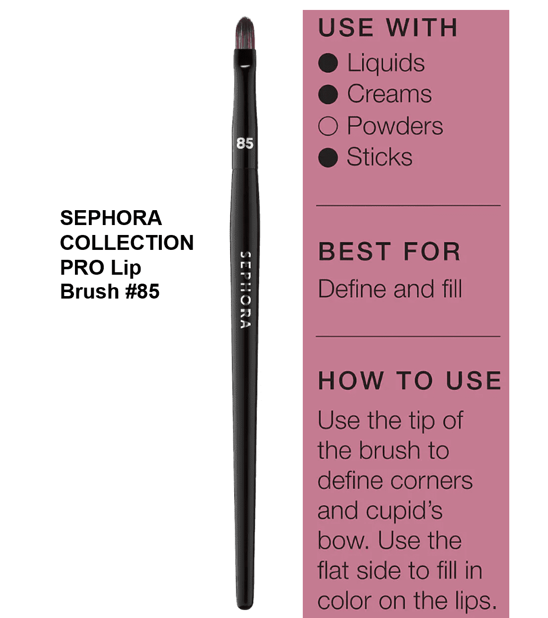 Sephora Pro #85 Lip Brush - Walmart.com