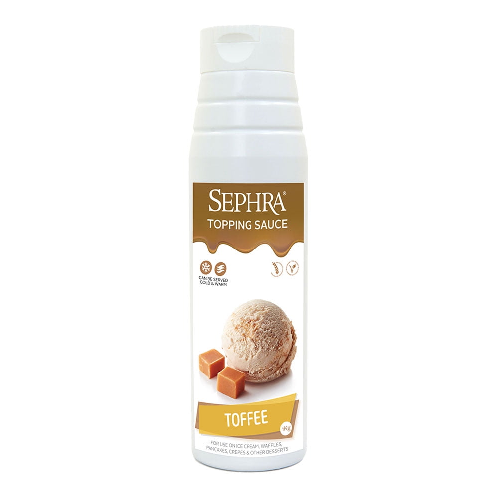 Sephra Topping/Dessert Sauce - 2.2lb Squeezy Bottle (Toffee) - Walmart.com