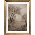 My Texas House Sepia Treescape Framed Art 18x24 Antique Gold Frame Wall ...