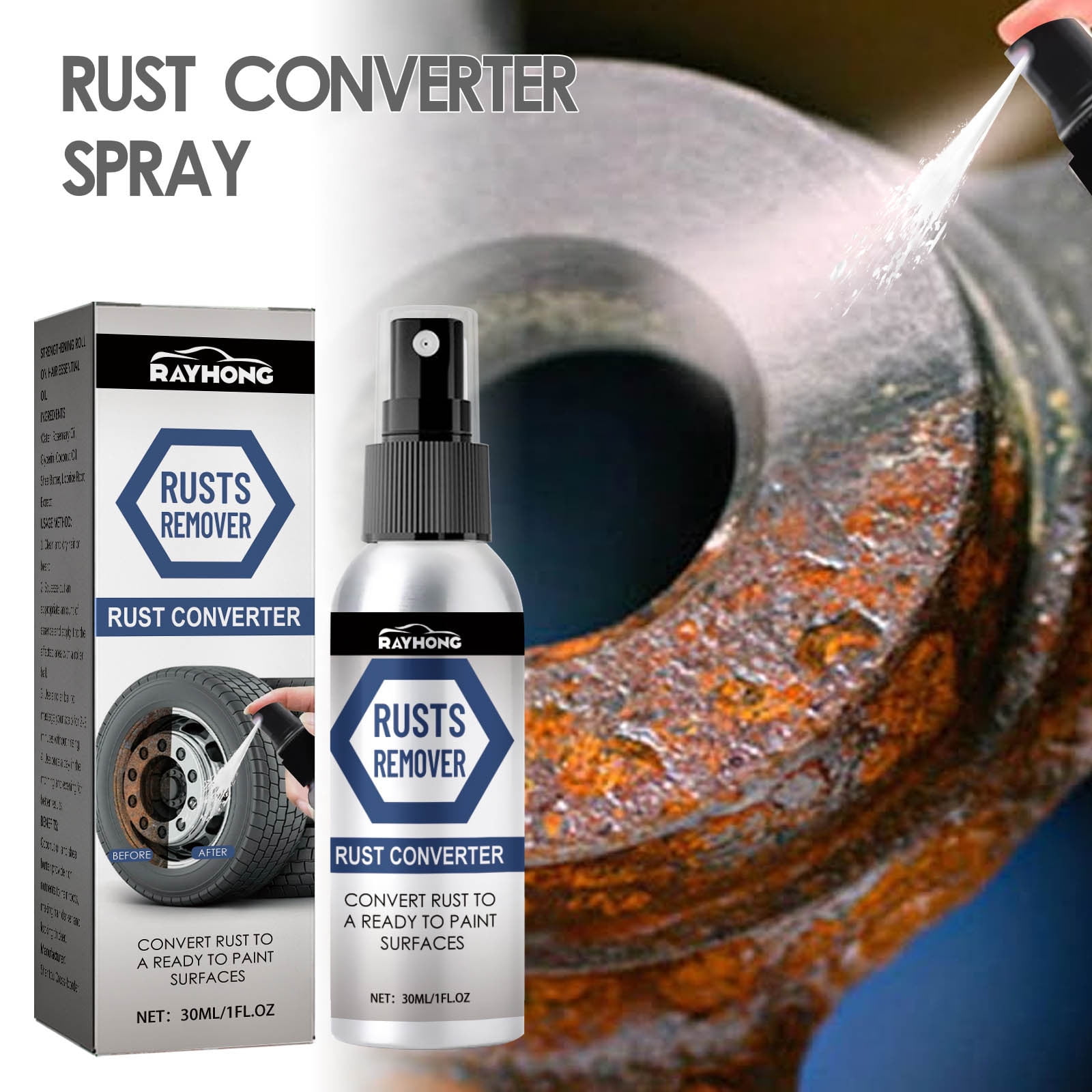Seplovoe Metal Rust Remover, Quick-Acting Oxidation Cleaner Spray ...