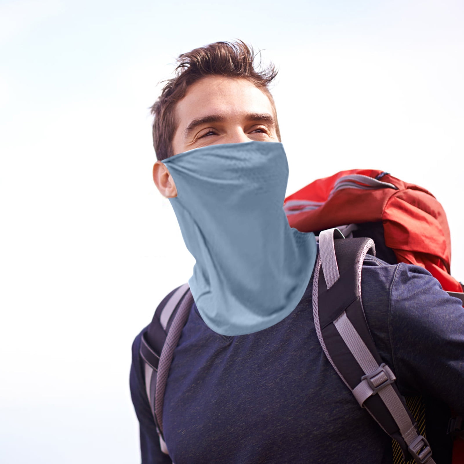 Seplovoe Sunscreen Neck Protector, Upf50+ Ice Silk Scarf, Breathable ...