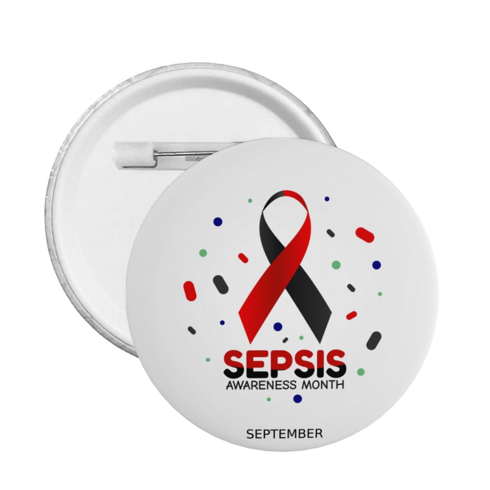 Sepsis Awareness Month Circular Button Fashion Badge Decoration ...
