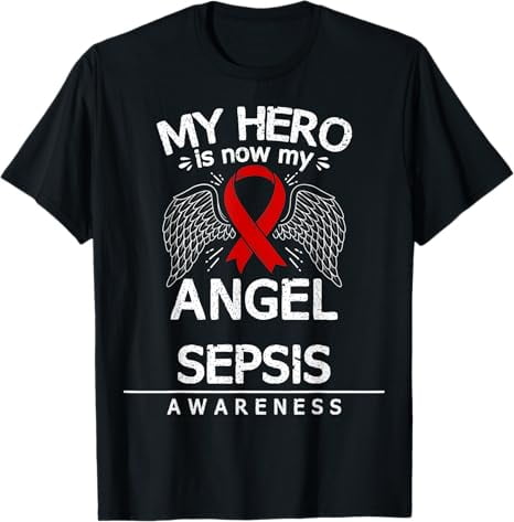 Sepsis Survivor - Red Awareness Ribbon T-Shirt - Walmart.com