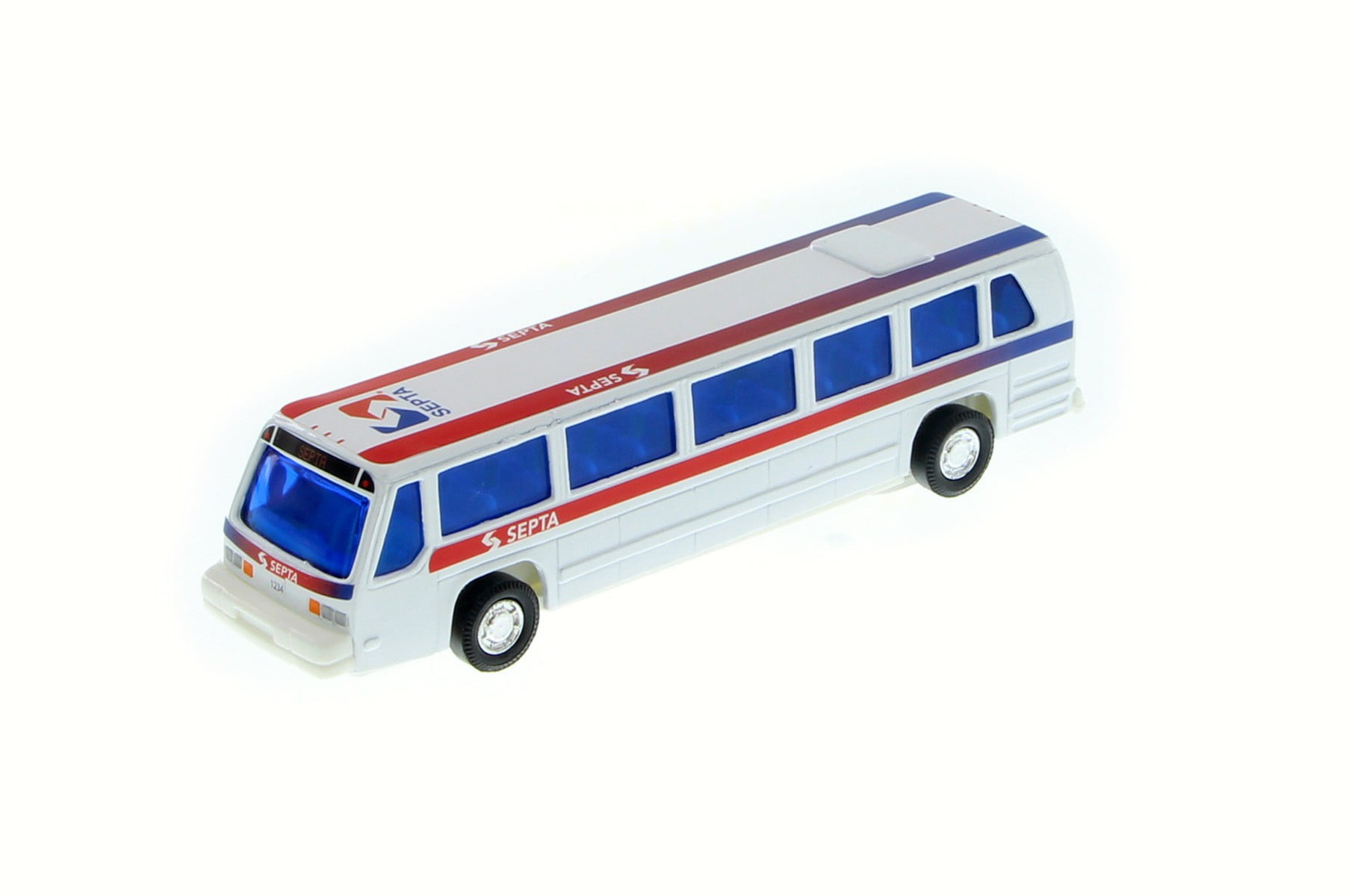 Septa City Bus, White - Showcasts 9801DSB - 6" Scale Diecast Model Car ...
