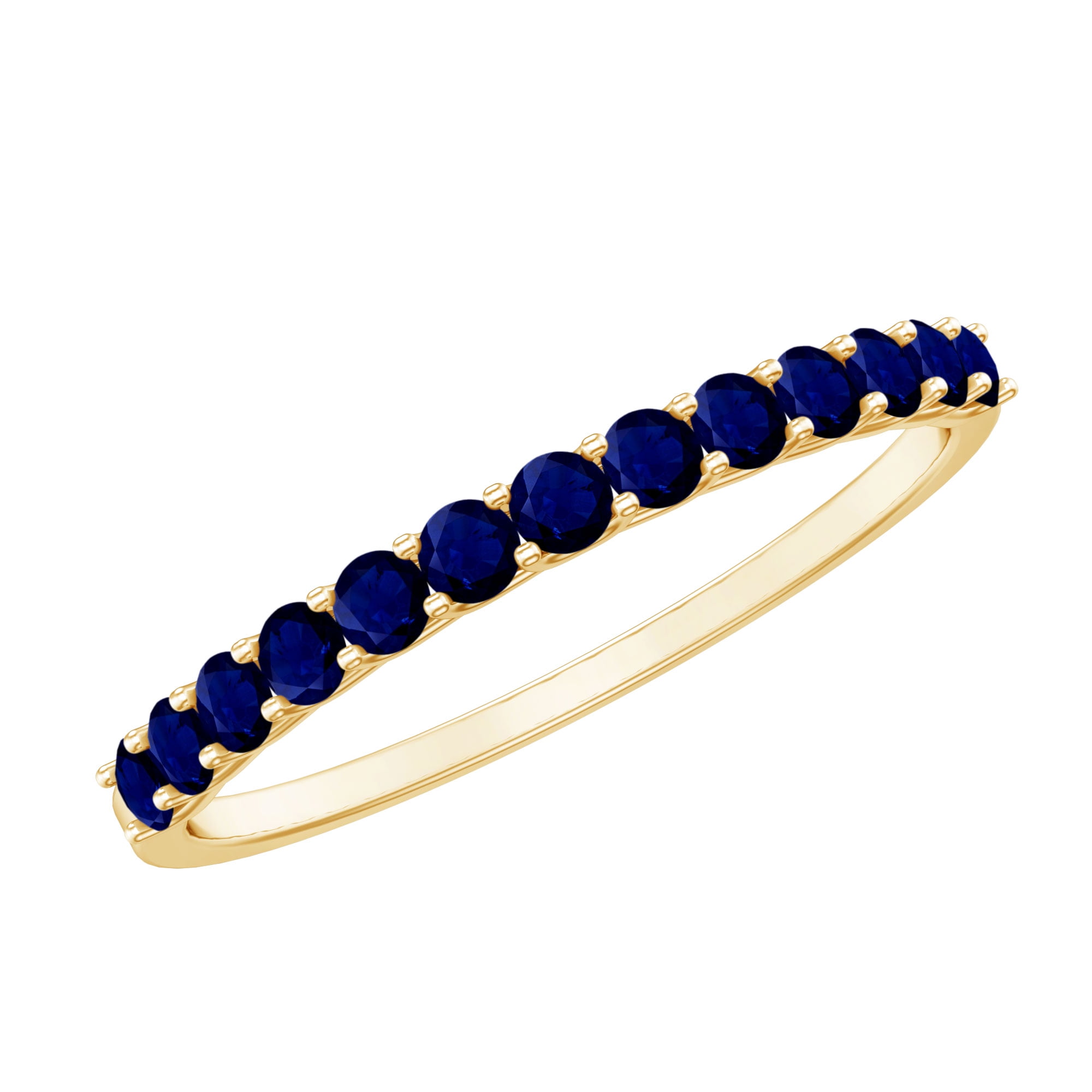 Rosec Jewels September Birthstone Blue Sapphire Stackable Ring, 18K ...