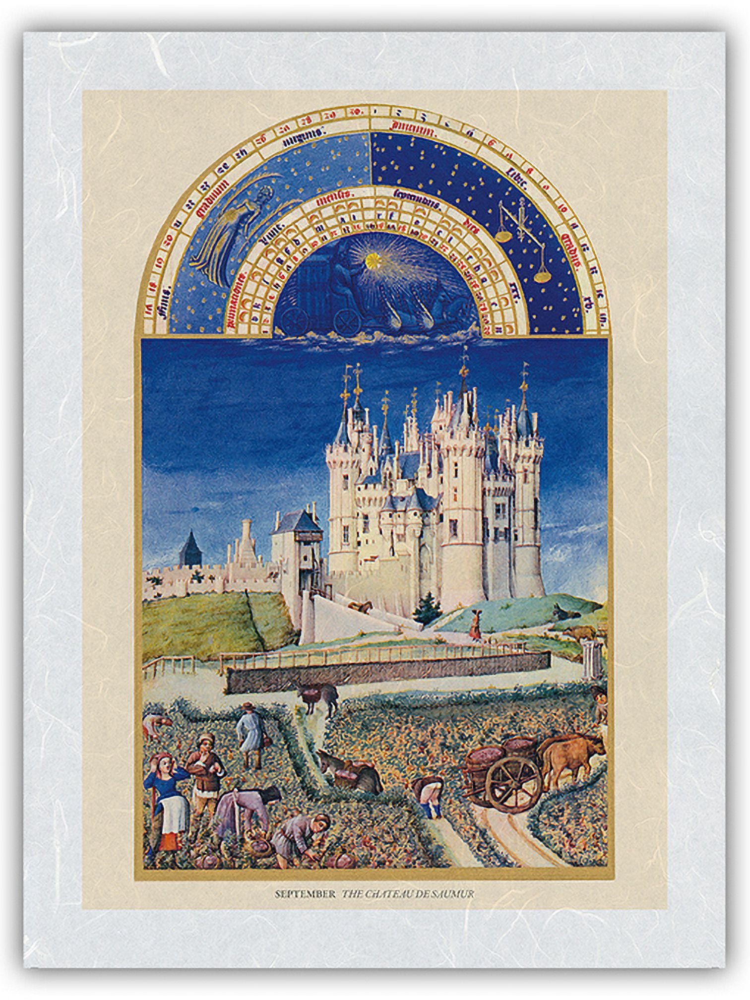September: Château de Saumur - Book of Hours (Très Riches Heures ...
