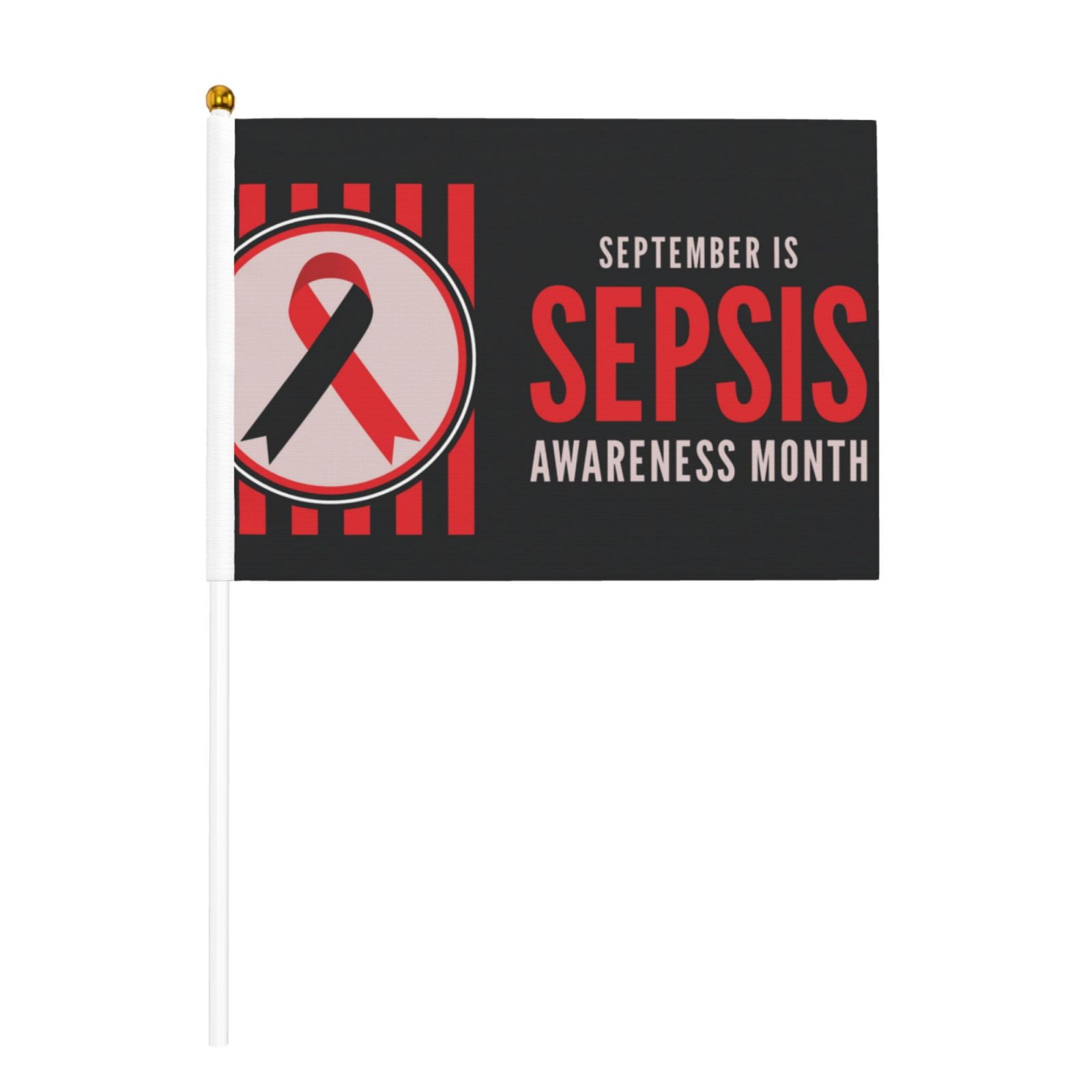 September Is Sepsis Awareness Month Flag Small Mini Hand Held Flags ...