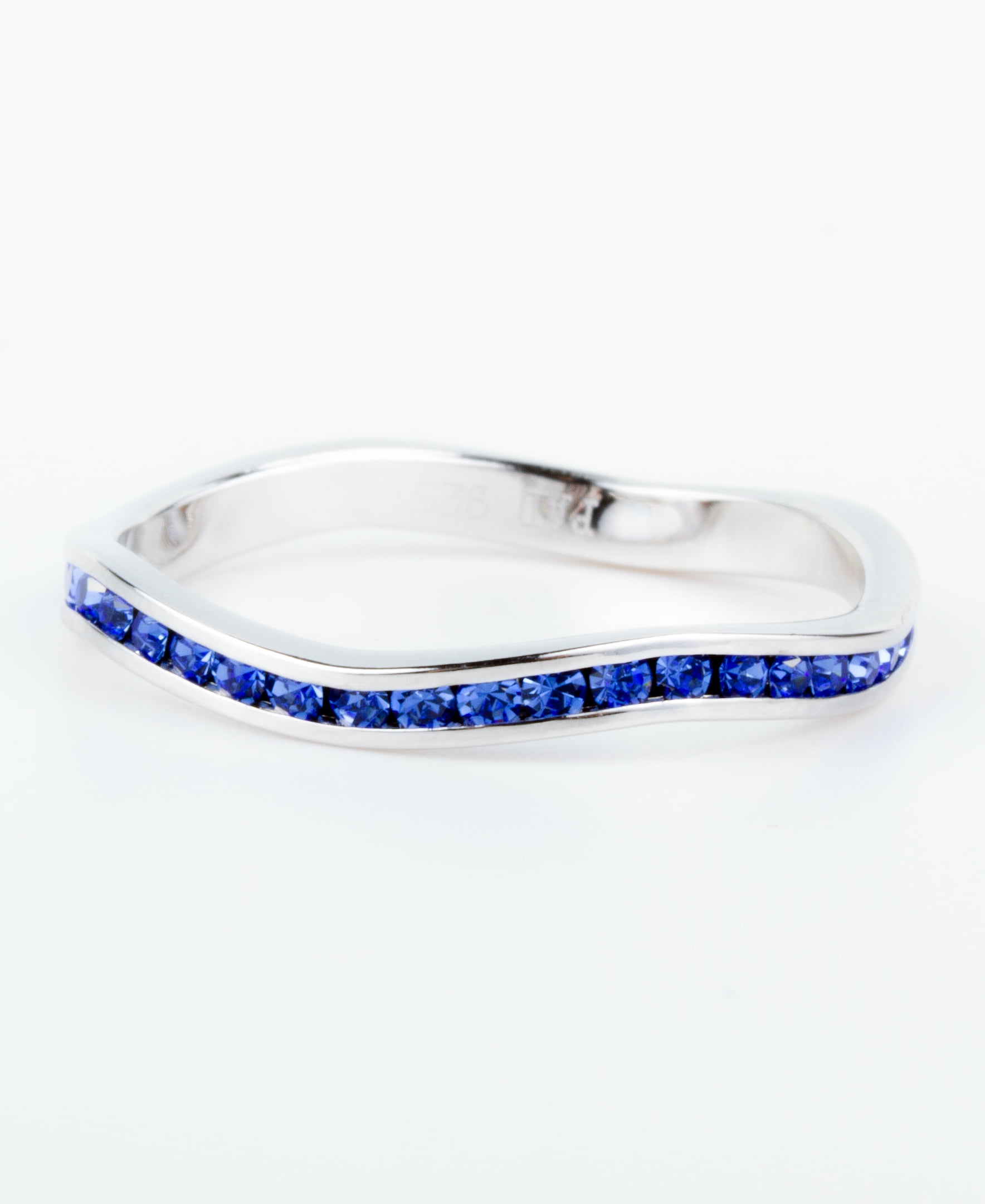 September Swarovski Crystal Stackable ring in Sterling Silver - Walmart.com
