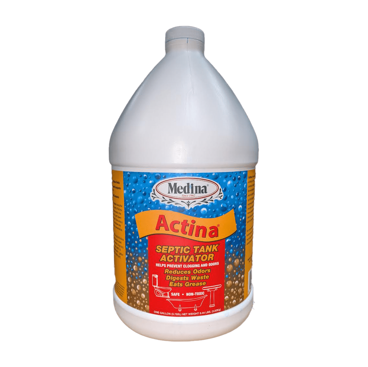 Actina Septic Tank Activator - Increases Biological Activity - 128 fl ...