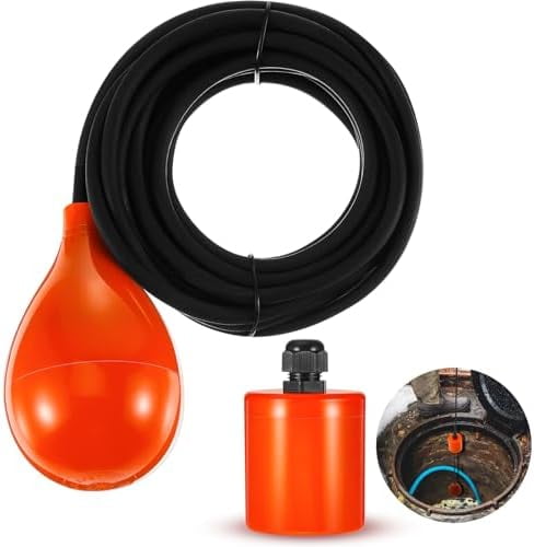 Septic Float Switch for Sump Pump Sewage Level Sensor for Viscous Liquids and Suspended Solids ...