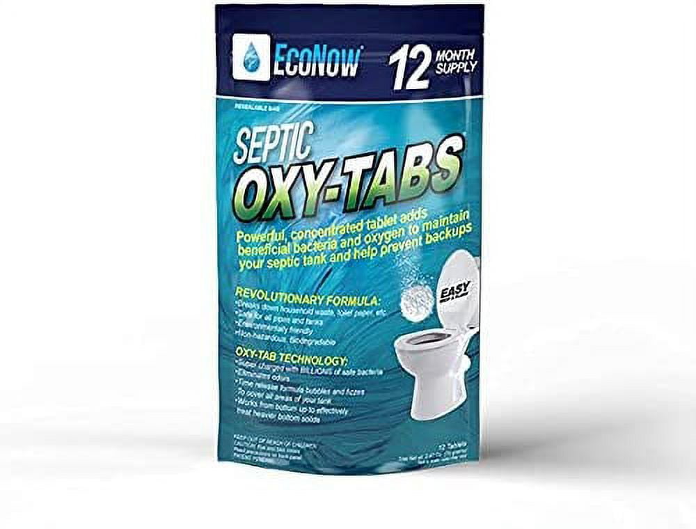 Septic Oxy-Tabs Industrial Strength Septic Tank Maintenance (12 ...