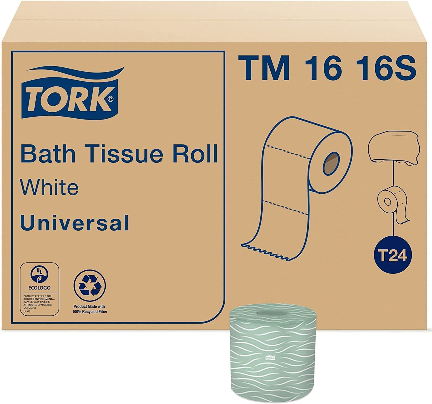 Septic Safe Toilet Paper, White, 2-Ply 100% Recycled, Eco-Friendly, T24 ...
