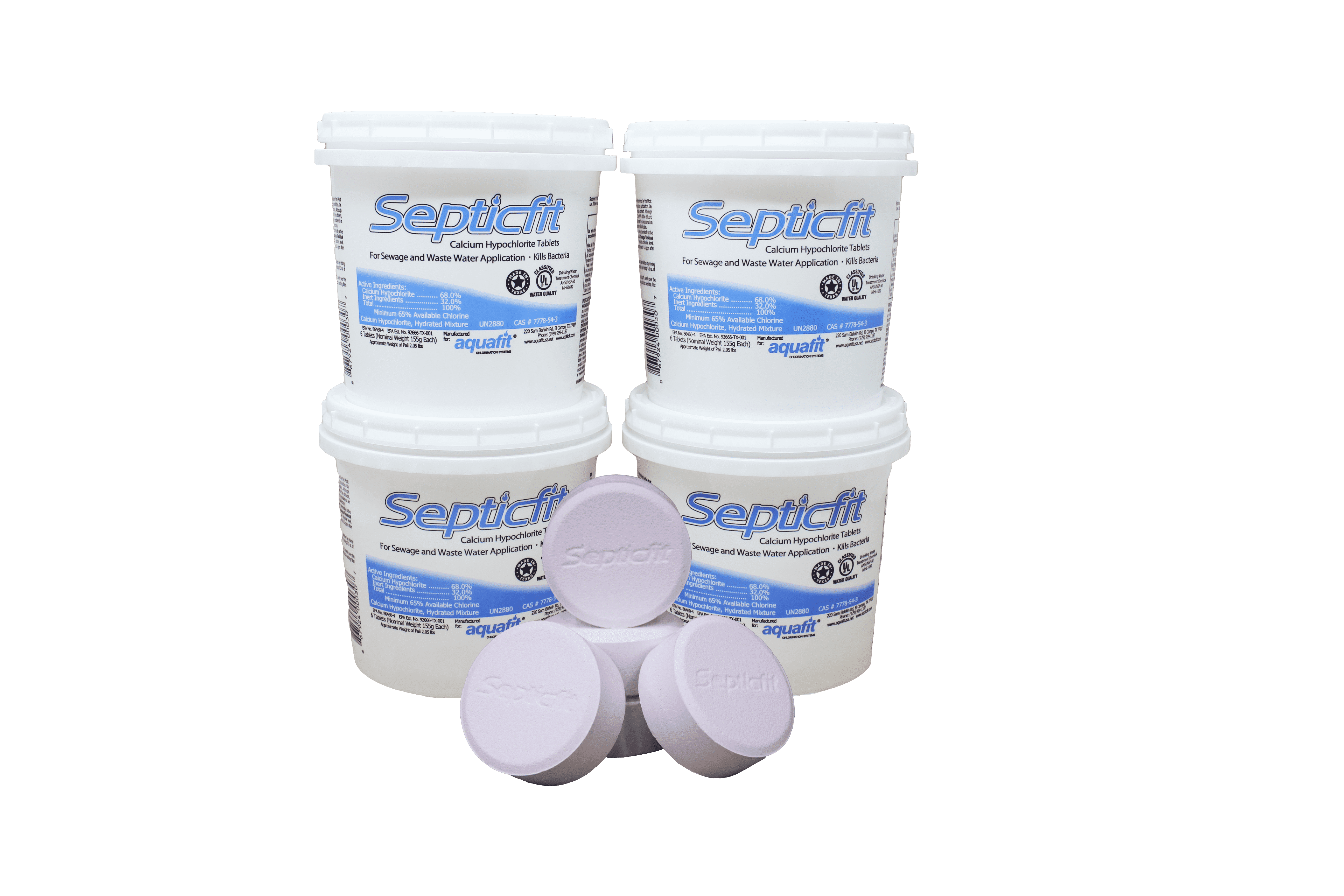 Septicfit Chlorine Tablets for Aerobic Septic Systems - 4 Pail Value ...