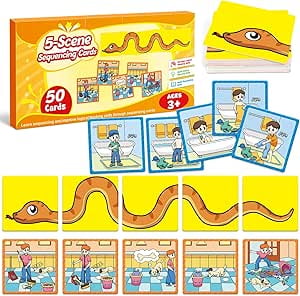 Sequencing Cards,Sequence Board Game for Kids,Speech Therapy Materials ...