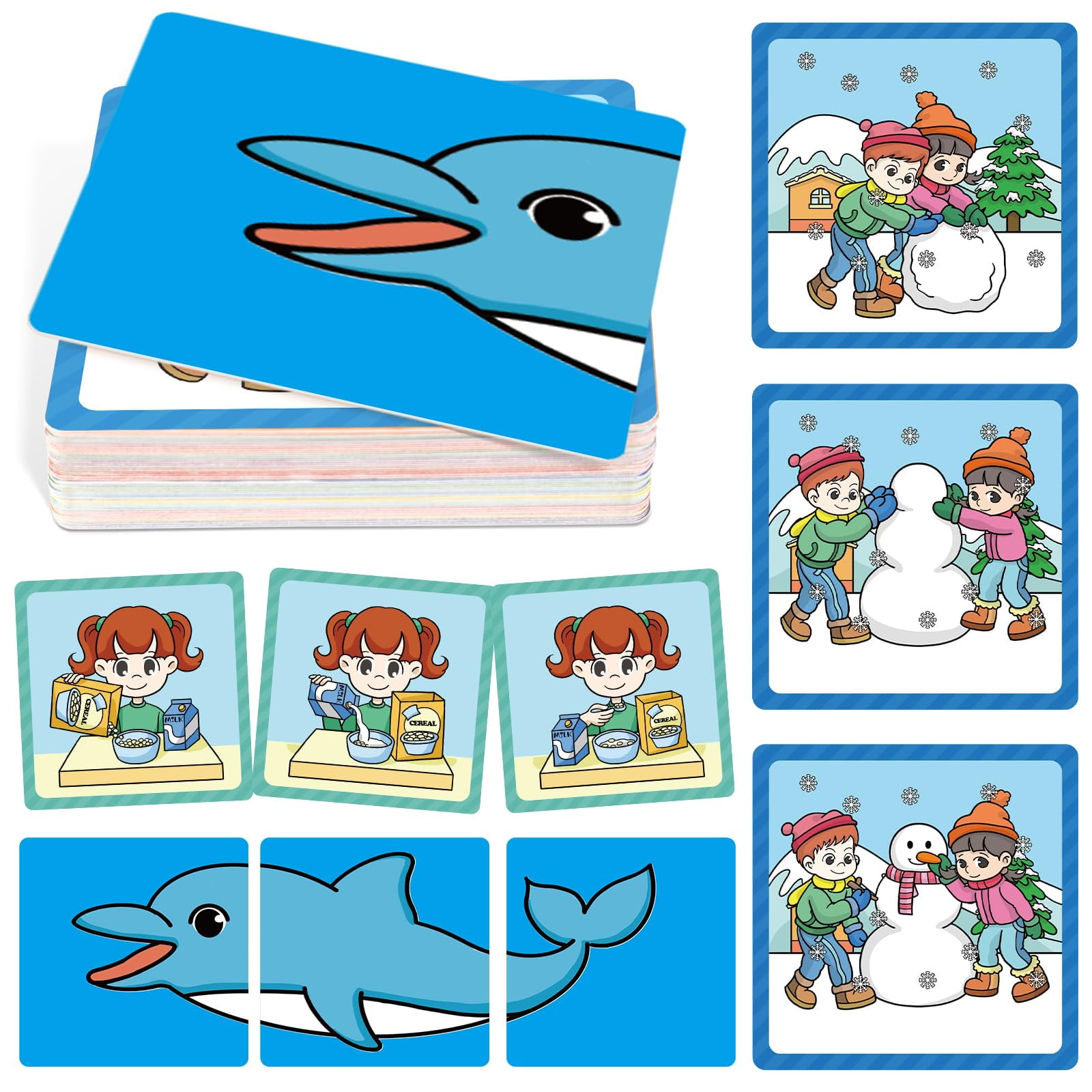 Sequencing Cards,Sequence Board Game For Kids,Story Storytelling,Speech Therapy Toys Materials ...
