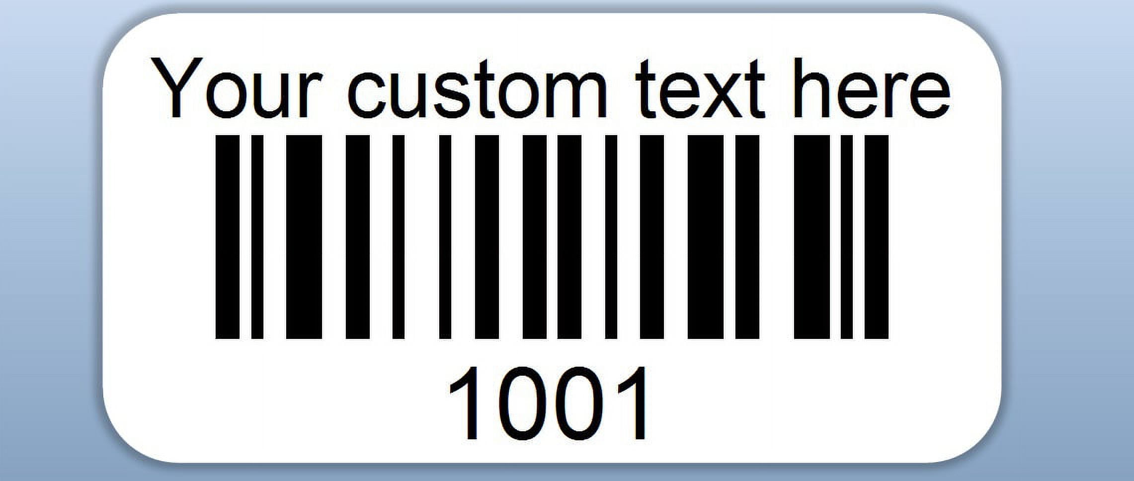 Sequential Barcode Labels - Asset Tags - Custom - Walmart.com
