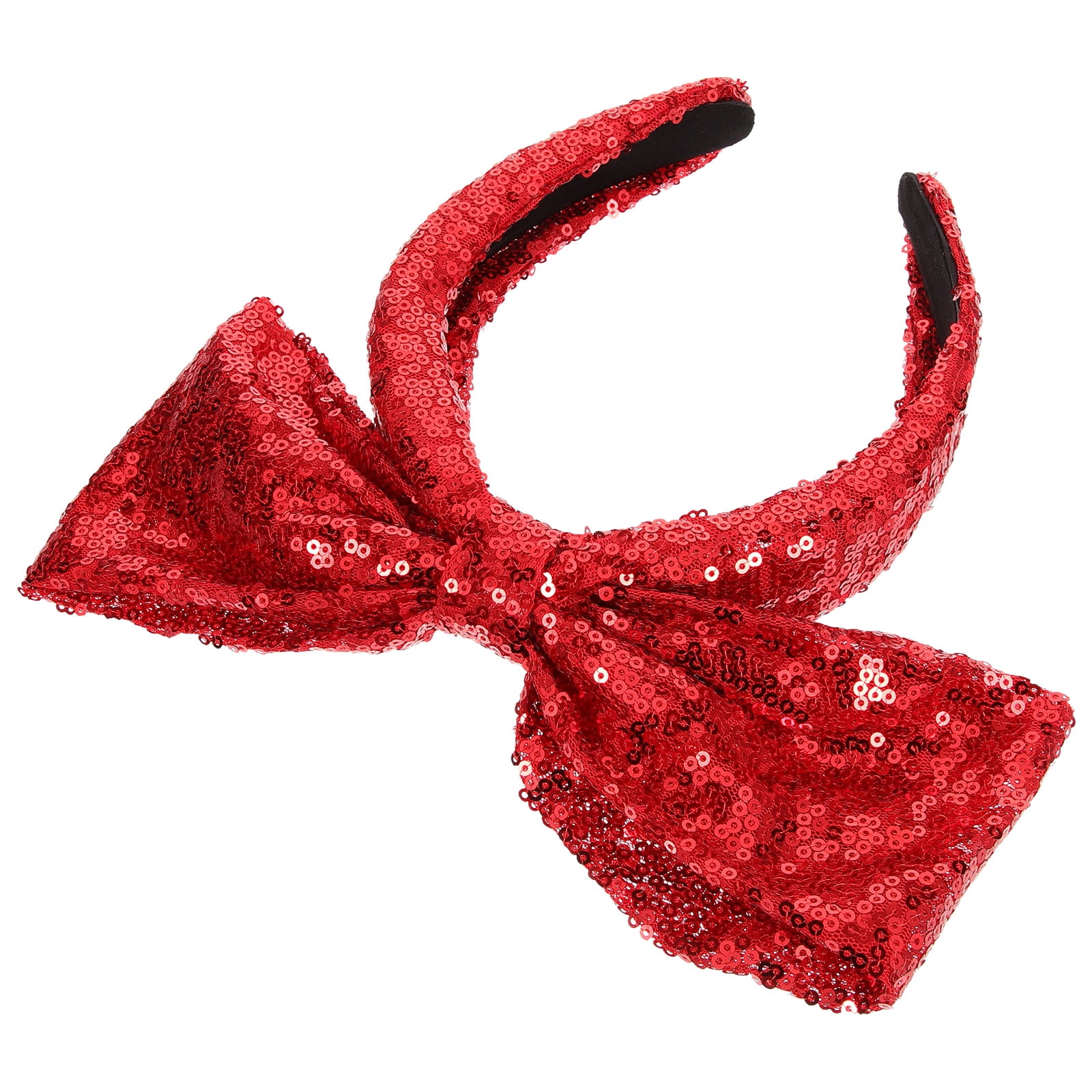 Sequin Bow Headband High Skull Headband (red) Hair Toppers Accesorios ...