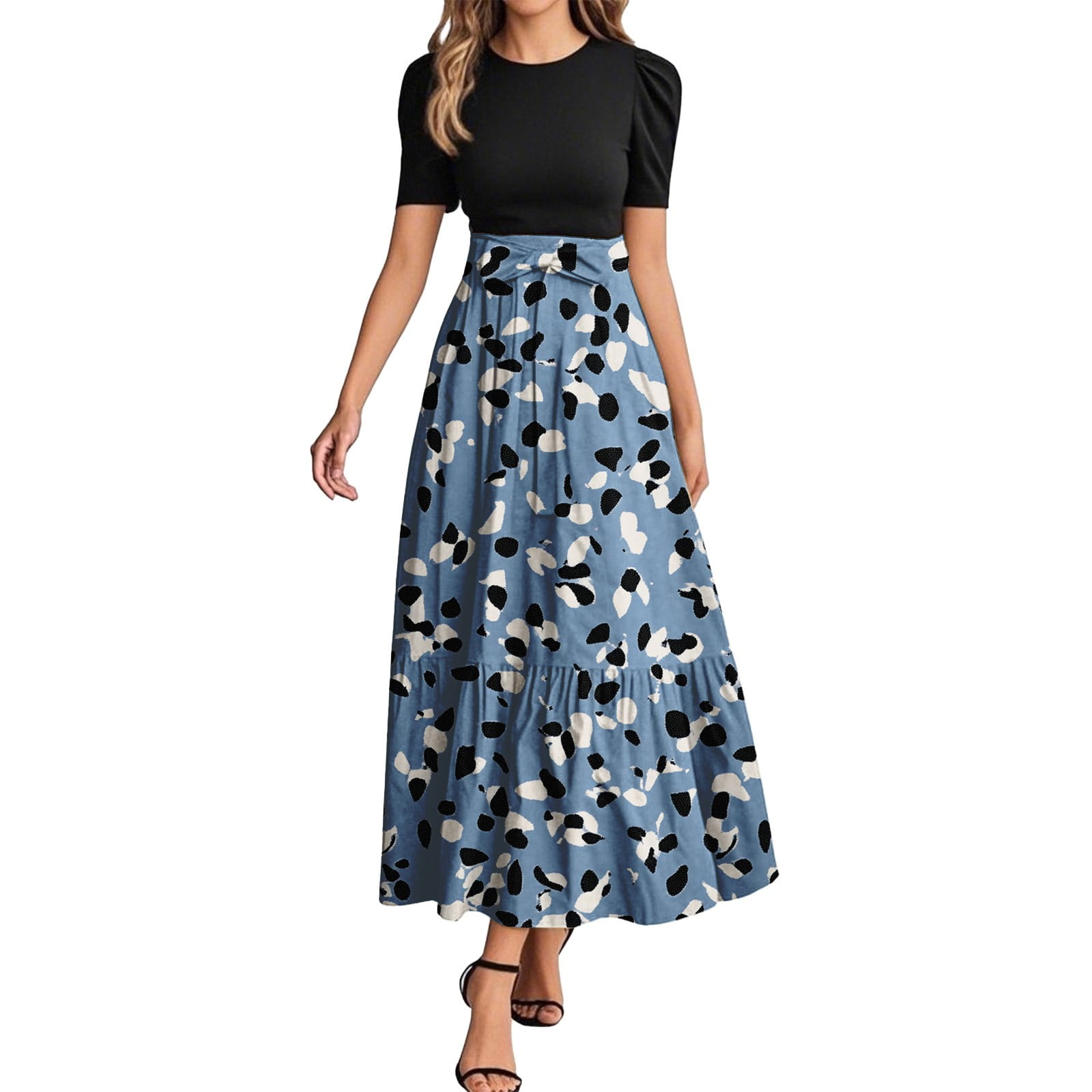 Sequin Dress For Women, T Shirt Dress Casual Floral Wedding Guest High ...