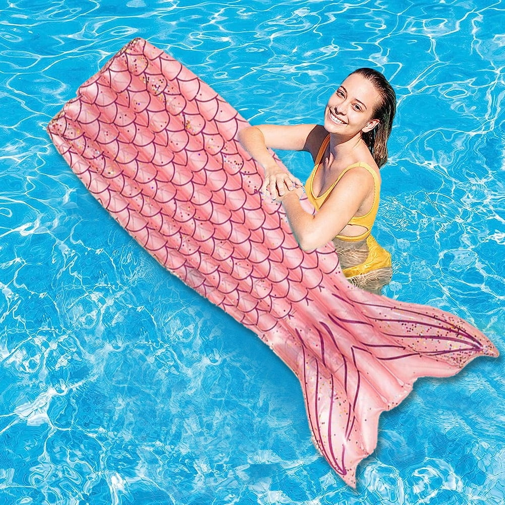 Sequin Mermaid Tail Floating Large Size 65''x 28'' Adult Water ...