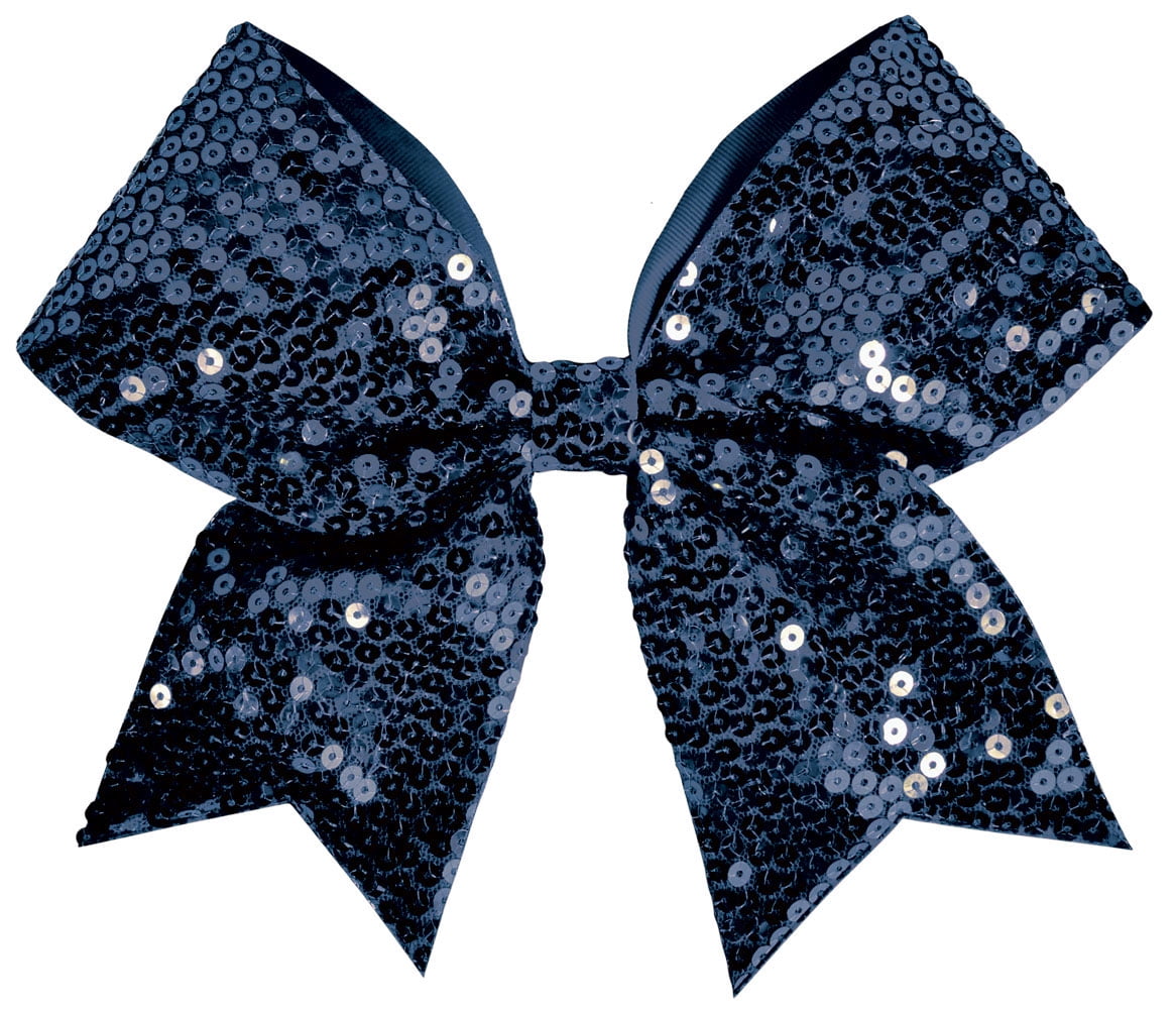 Sequin Performance Hair Bow Seq Navy - Walmart.com