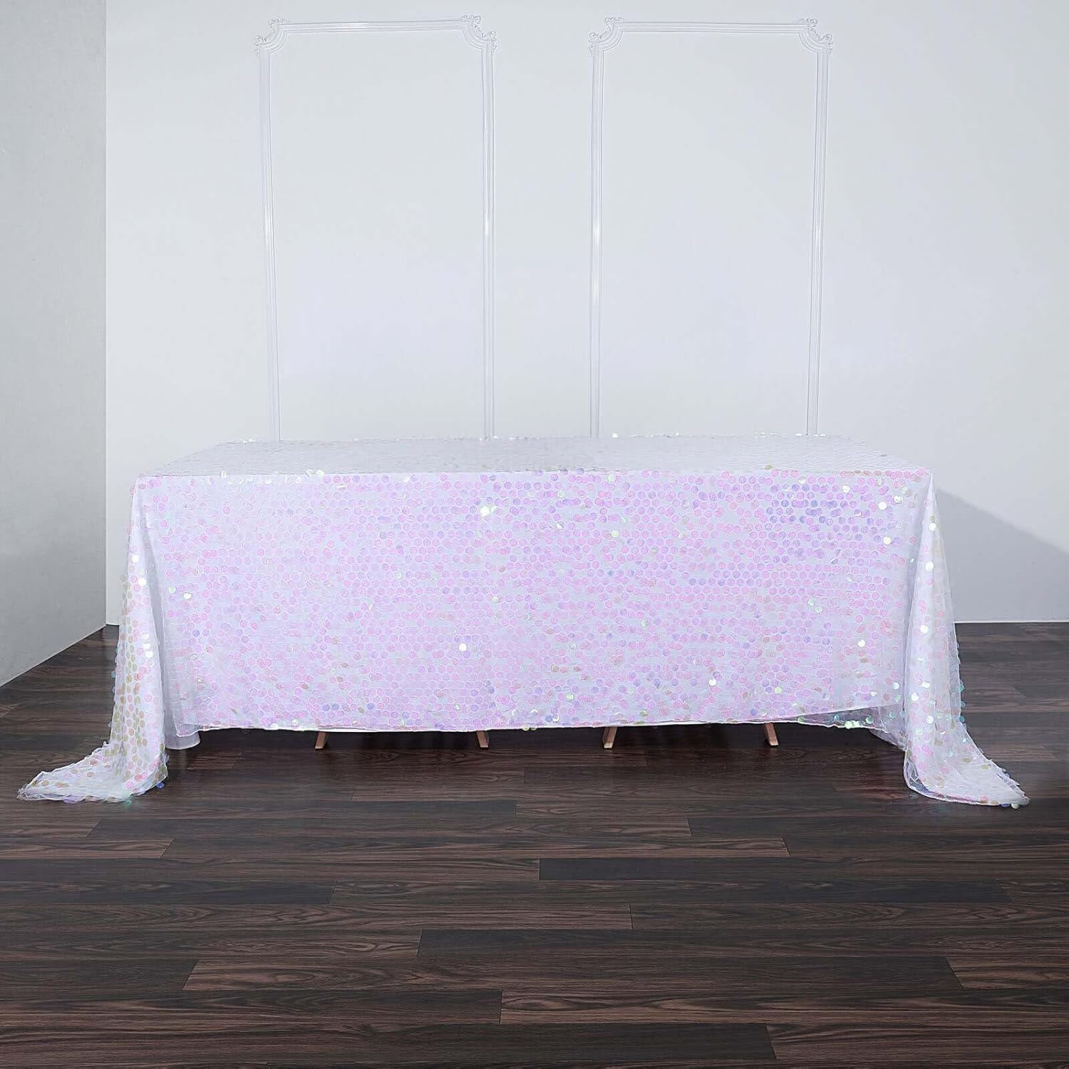 Sequin Rectangle Tablecloth Premium Collection Table Cover Sparkle ...