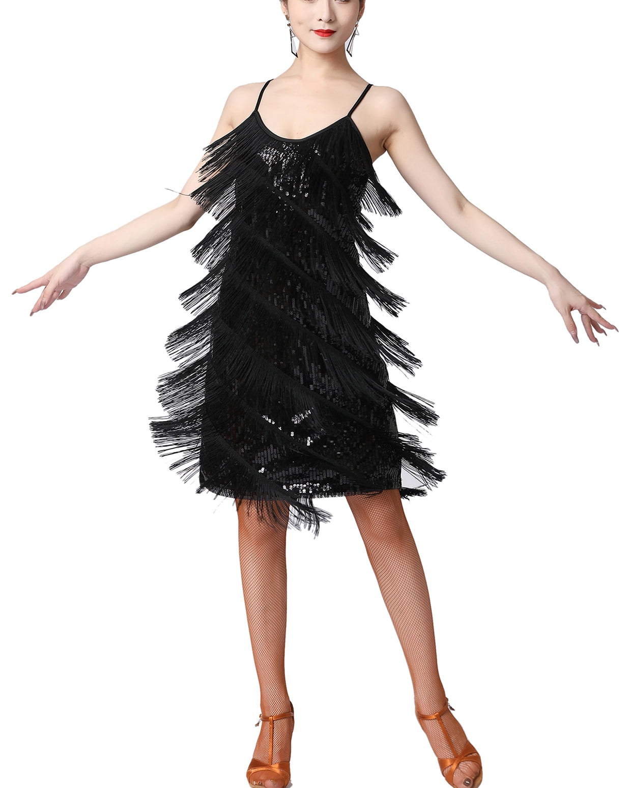 Sequin Shimmer Roaring 20S Gatsby Themed Wedding Guest Prom Attire ...
