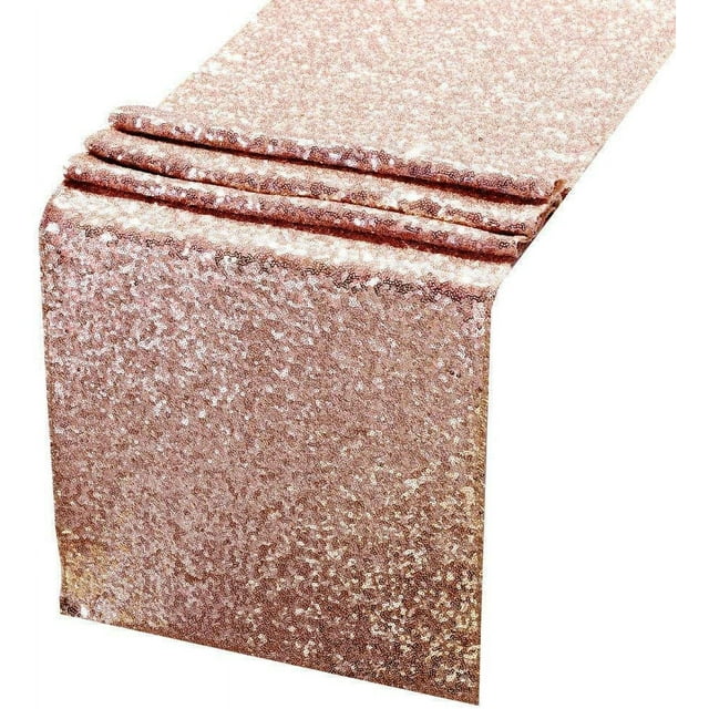 Sequin Table Runners Glitter Gold Table Runners Supplies for Holiday Christmas, Dining Room ...