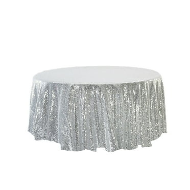 Meitianfacai Purple Sequin Tablecloth - Round 23.6x23.6 Inch for Wedding, Birthday, Christmas ...