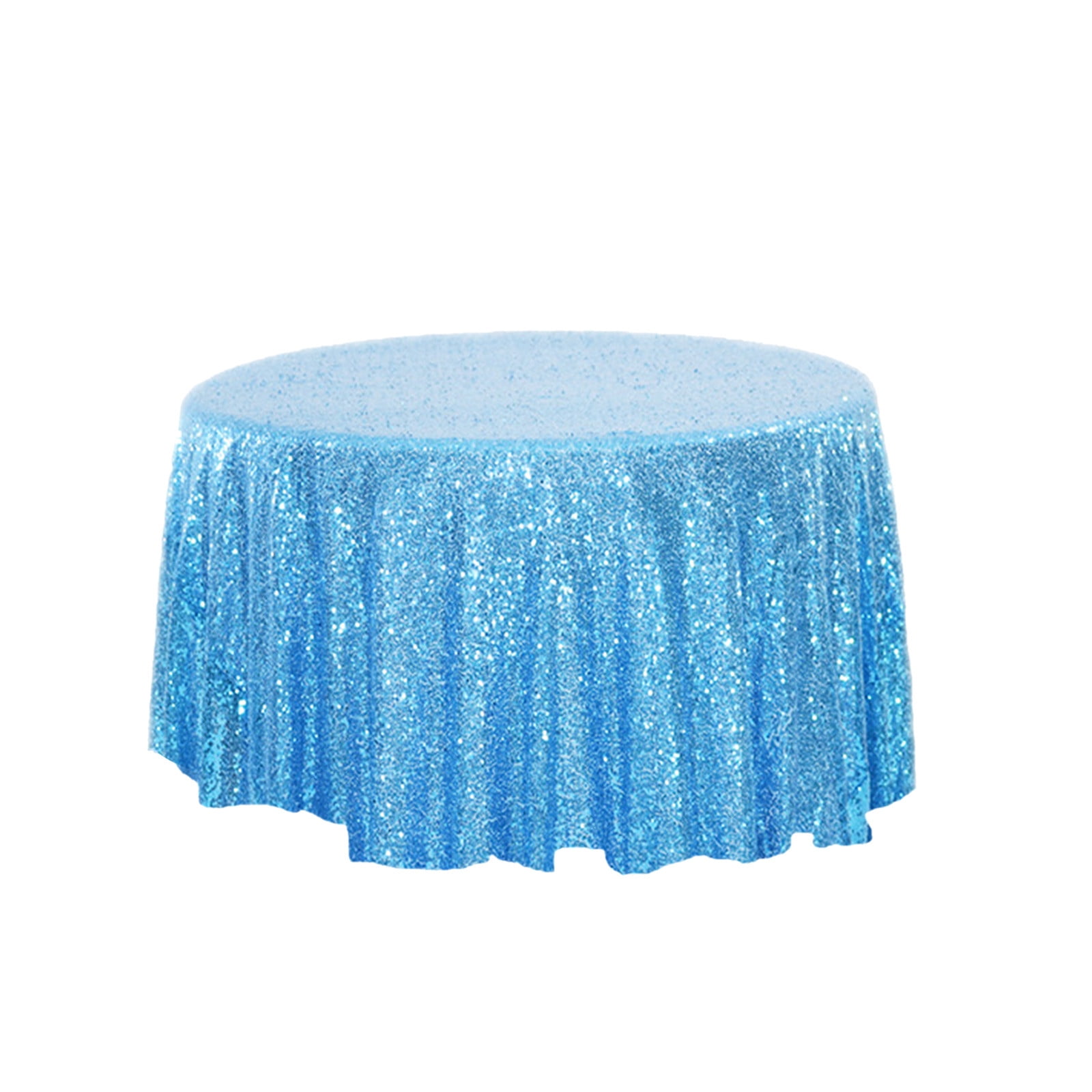 Sequin Tablecloth Round 48 Inch Sequin Table Cover Sparkly Drape Table ...