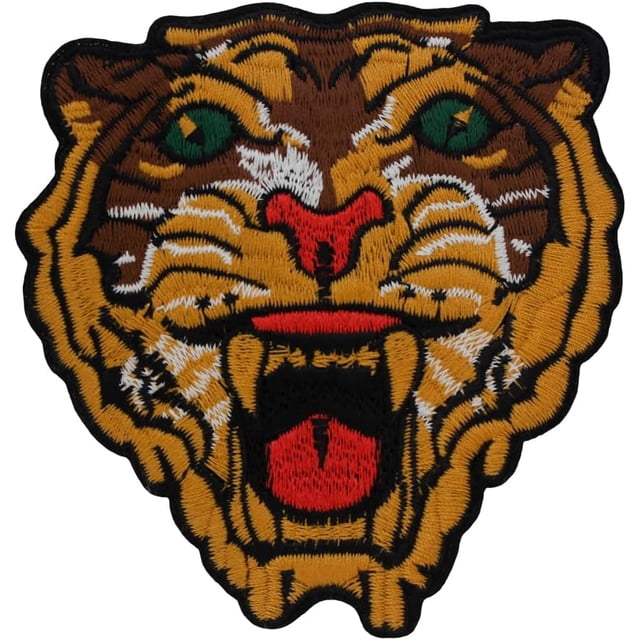 Sequin Tiger Patches Roaring Tiger Embroidered Badge Sew on Patch DIY ...
